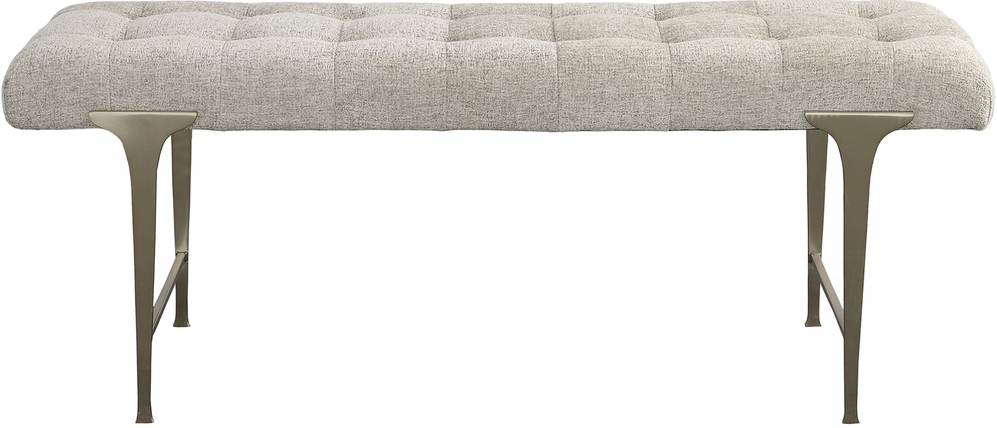 Uttermost Imperial Upholstered Gray Bench | 1StopBedrooms