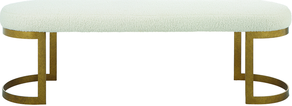 Uttermost Infinity Gold Bench | 1StopBedrooms