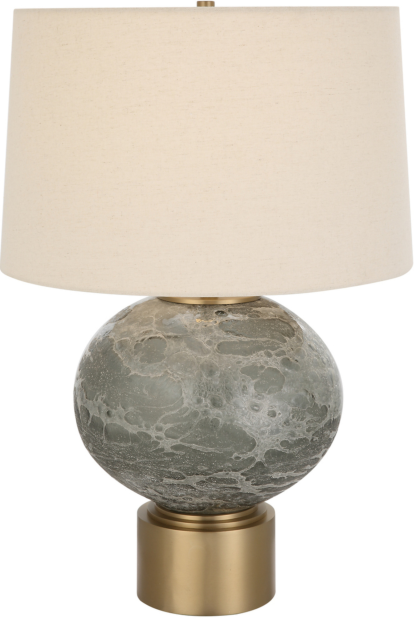 Uttermost Lunia Gray Glass Table Lamp | 1StopBedrooms