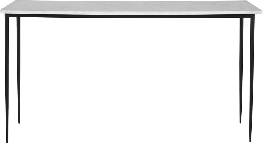 Uttermost Nightfall White Marble Console Table | 1StopBedrooms