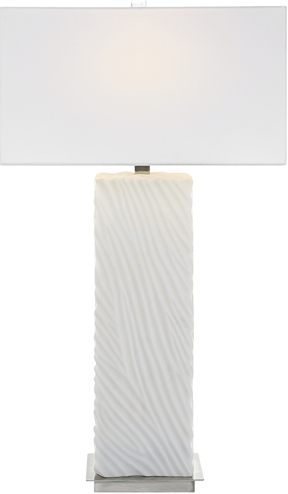 Uttermost Pillar White Marble Table Lamp | 1StopBedrooms