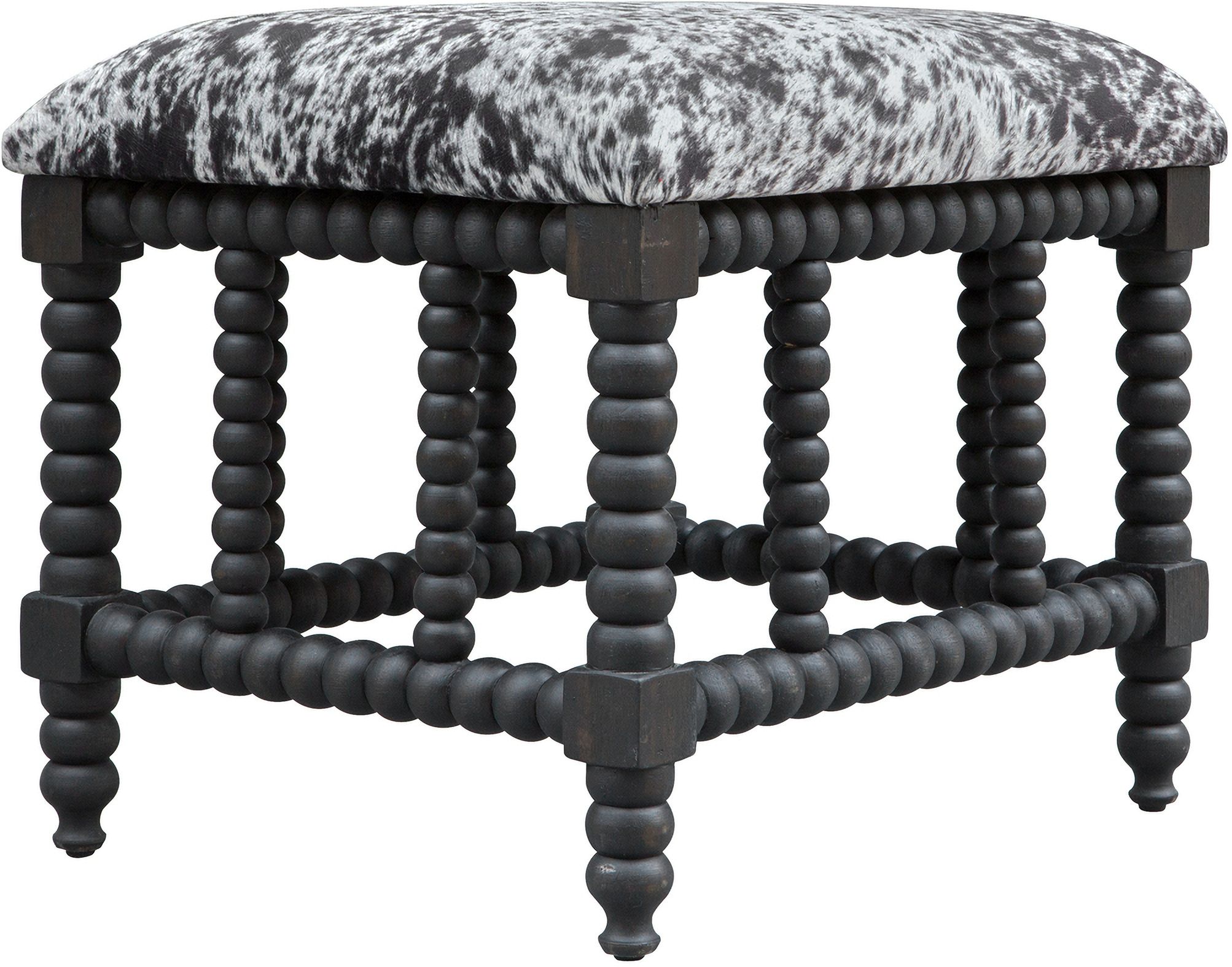 Uttermost Rancho Faux Cow Hide Small Bench | 1StopBedrooms