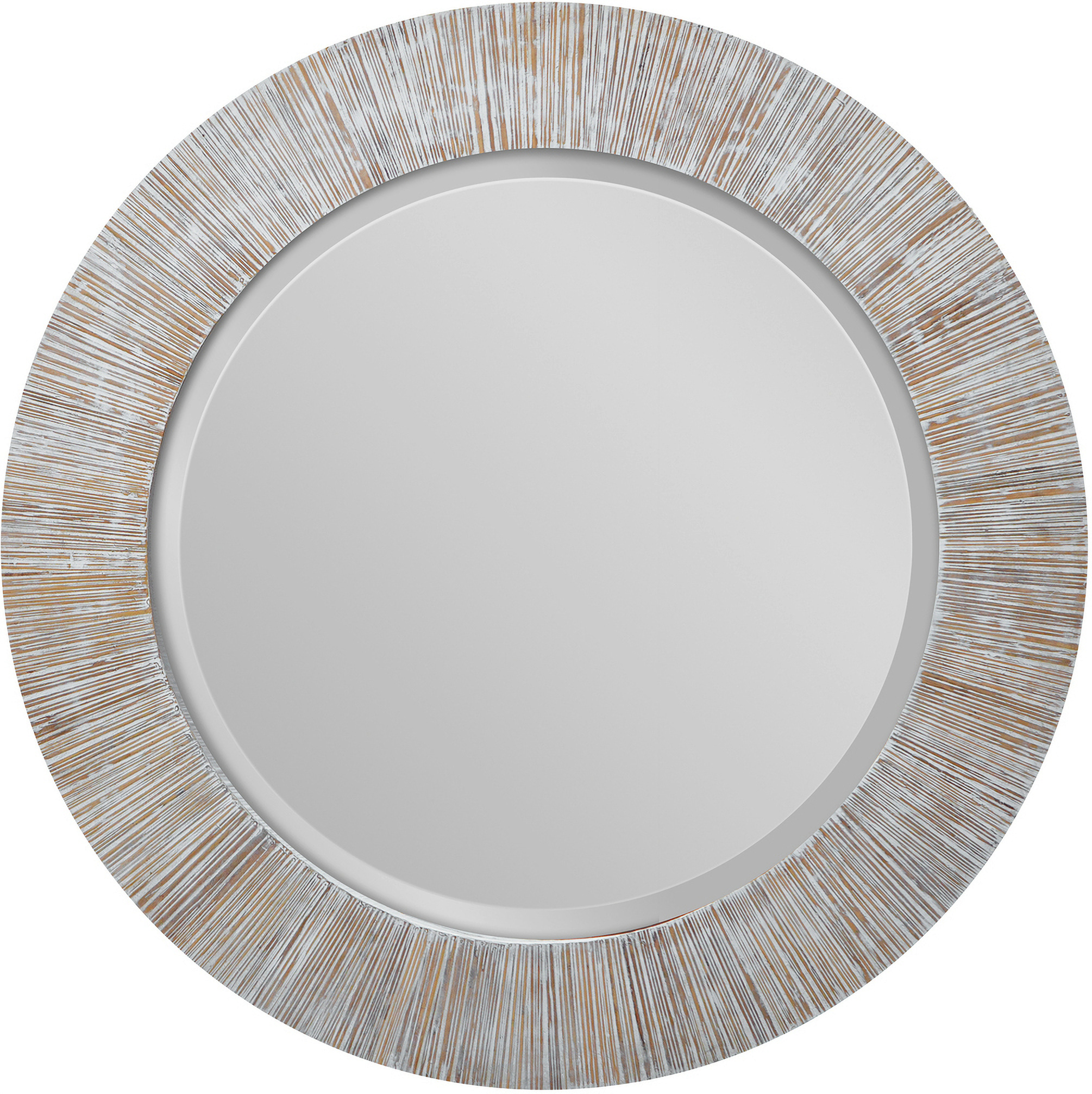 Uttermost Repose Whitewash Round Mirror | 1StopBedrooms
