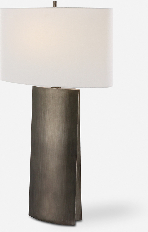 V Groove Table Lamp In Brown by Uttermost | 1StopBedrooms