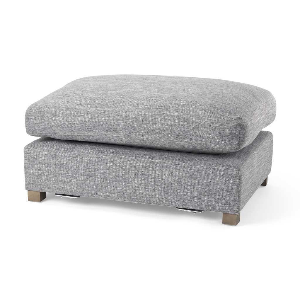 Valence Castlerock Ottoman Sectional Piece In Gray by Mercana ...