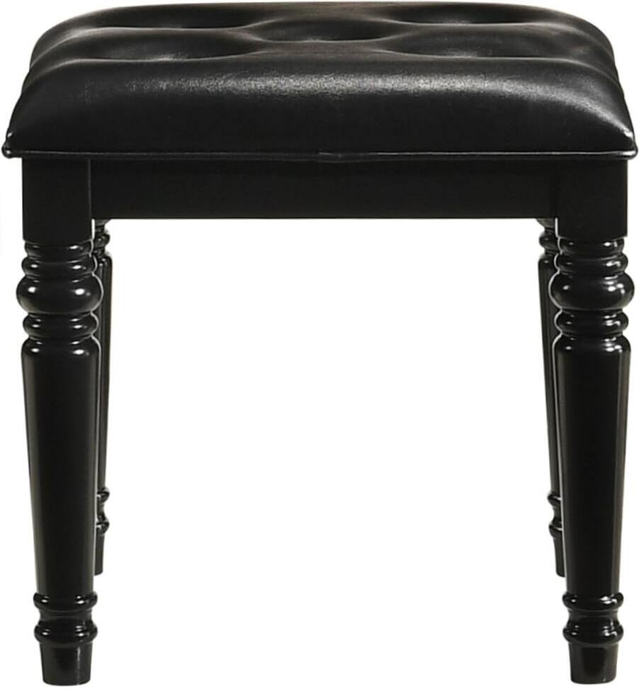 Valentino Black Vanity Stool by New Classic | 1StopBedrooms