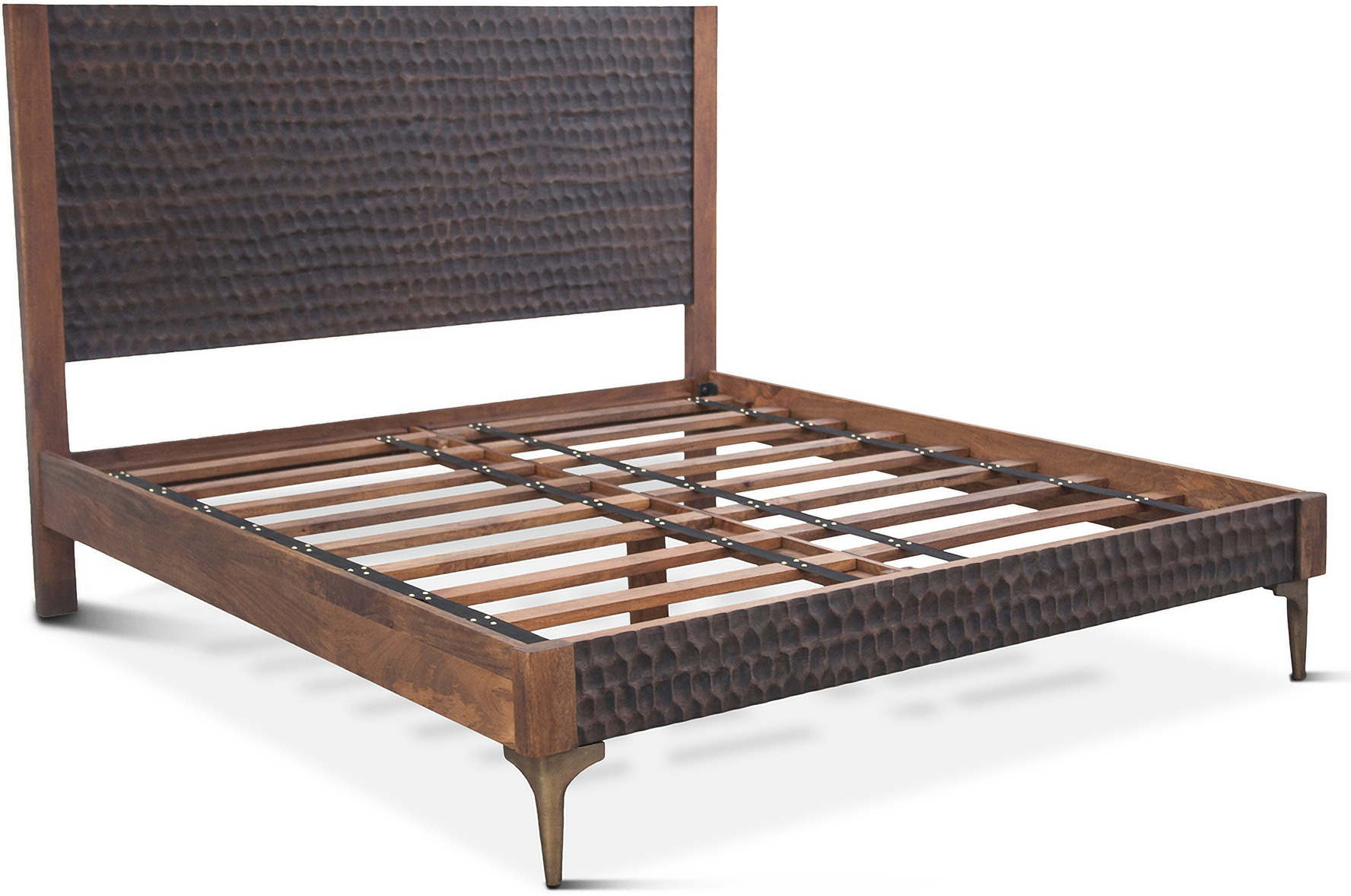 Vallarta King Bed with Mango Wood In Two Tone by Home Trends and Design ...