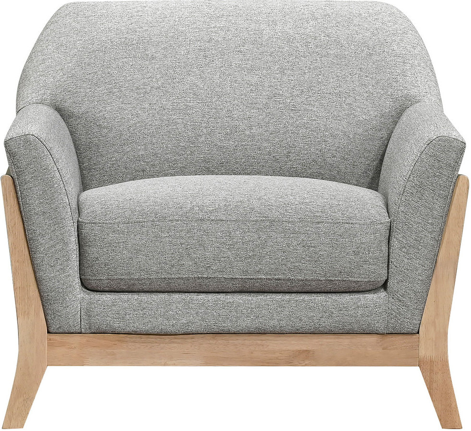 Vaughn Fabric Upholstered Flared Arm Accent Chair In Grey by Coaster ...