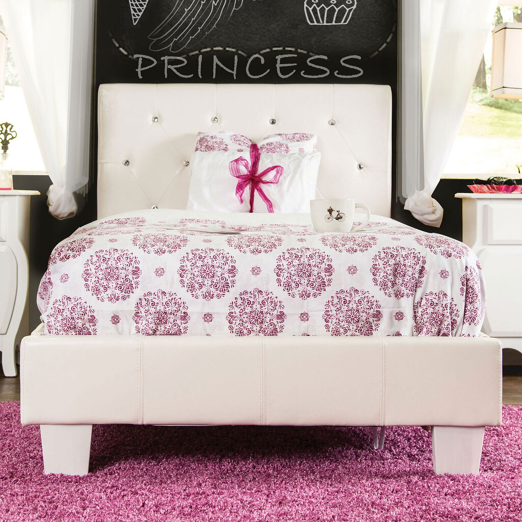 Velen Twin Bed In White by Furniture of America | 1StopBedrooms