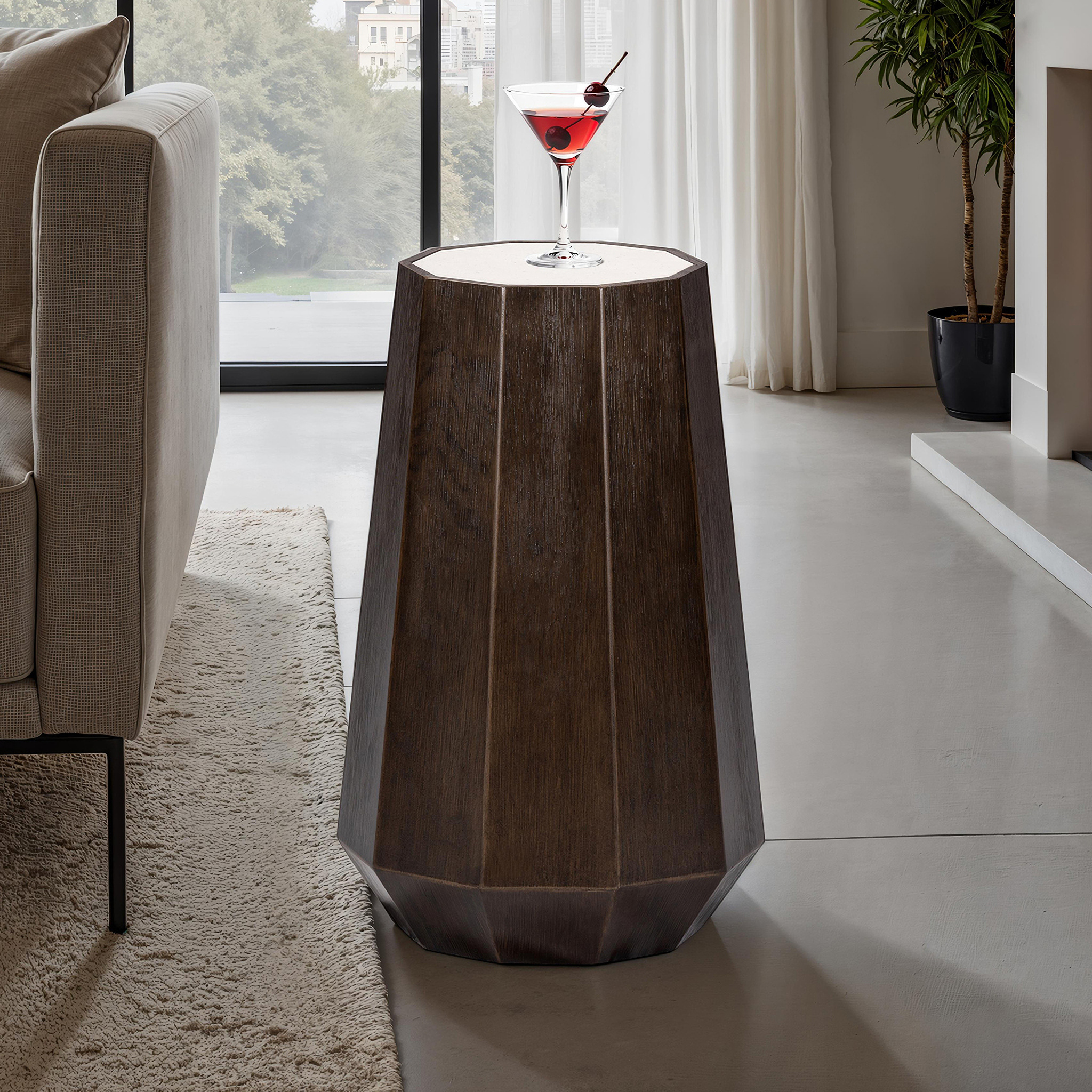 Vellara Martini Table In Dark Walnut by Furniture of America ...