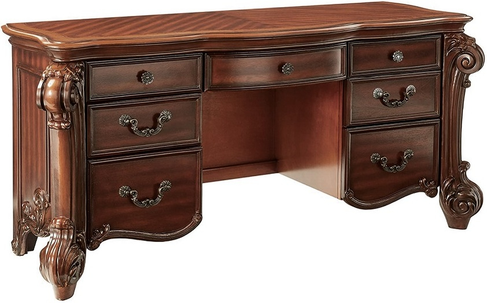Vendome Cherry Vanity Desk by ACME | 1StopBedrooms