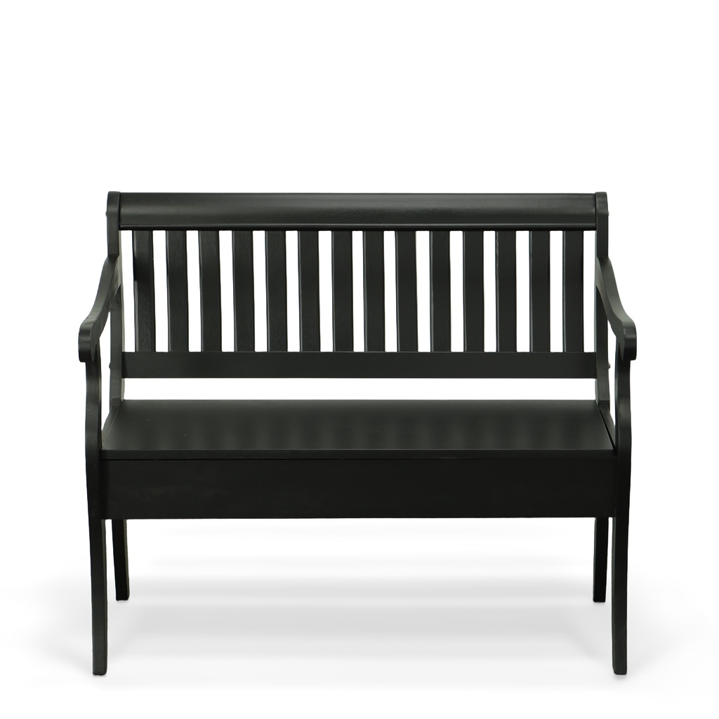 Veranda Storage Bench In Antique Black by Carolina Living | 1StopBedrooms