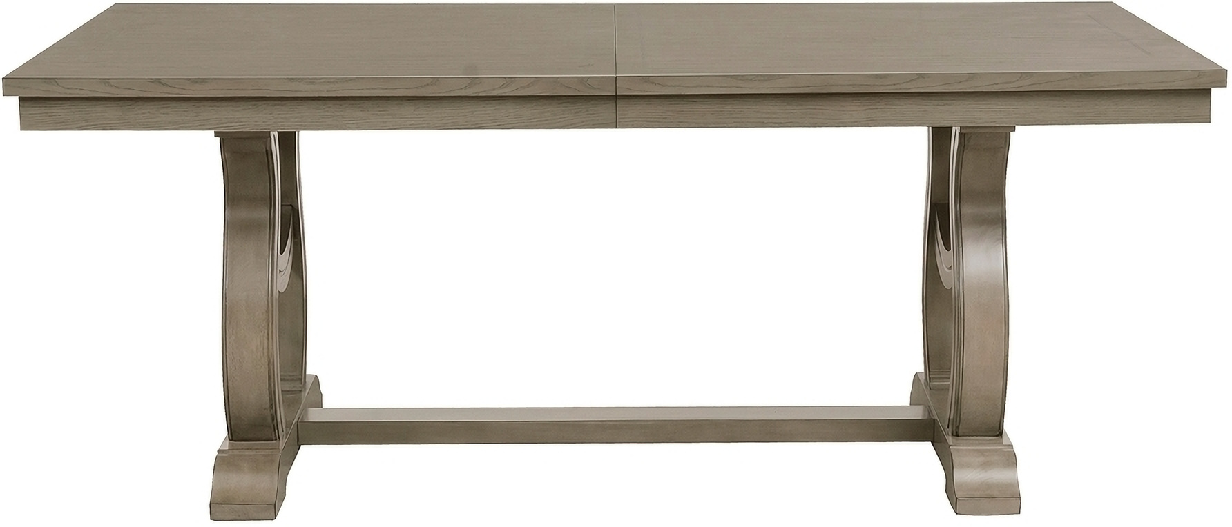 Vermillion Subtle Bisque Extendable Dining Table by Homelegance ...