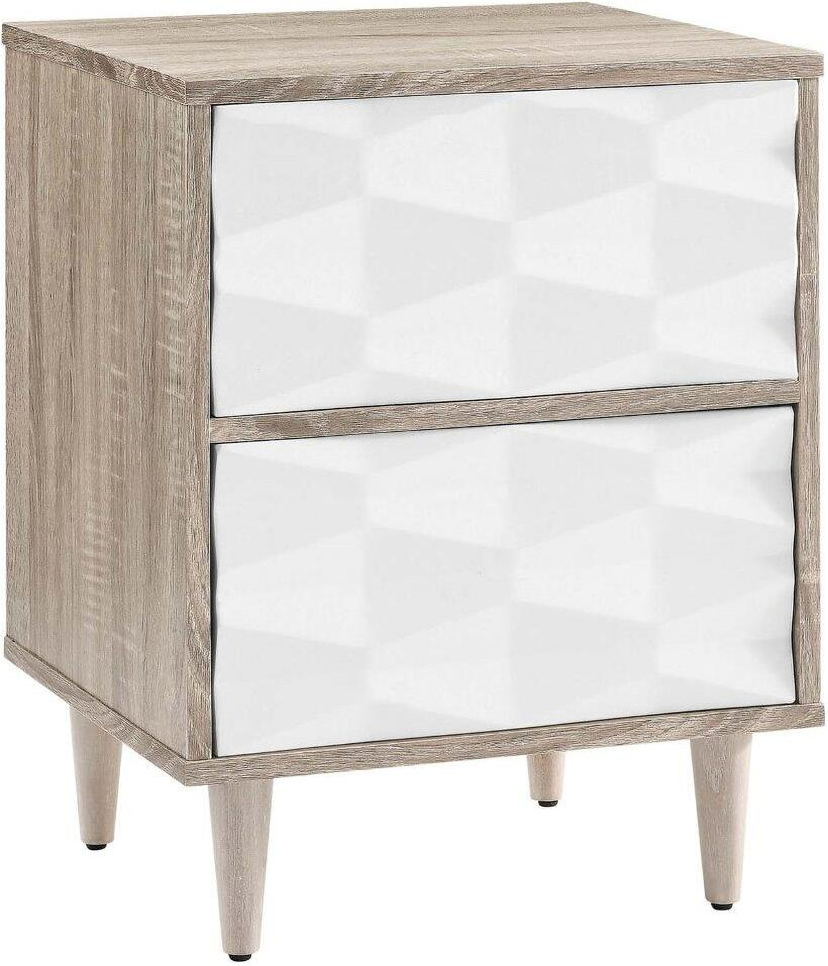 Vespera 2 Drawer Nightstand In Oak White by Modway | 1StopBedrooms