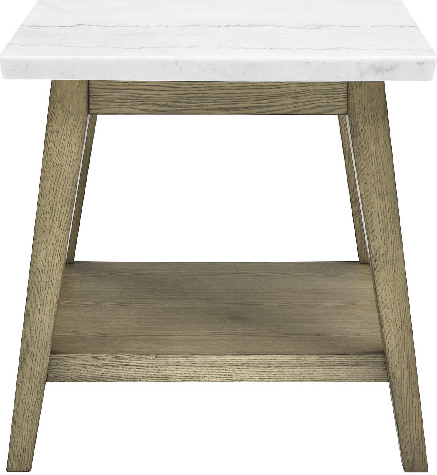 Vida Marble Top Side Table In Brown by Steve Silver | 1StopBedrooms