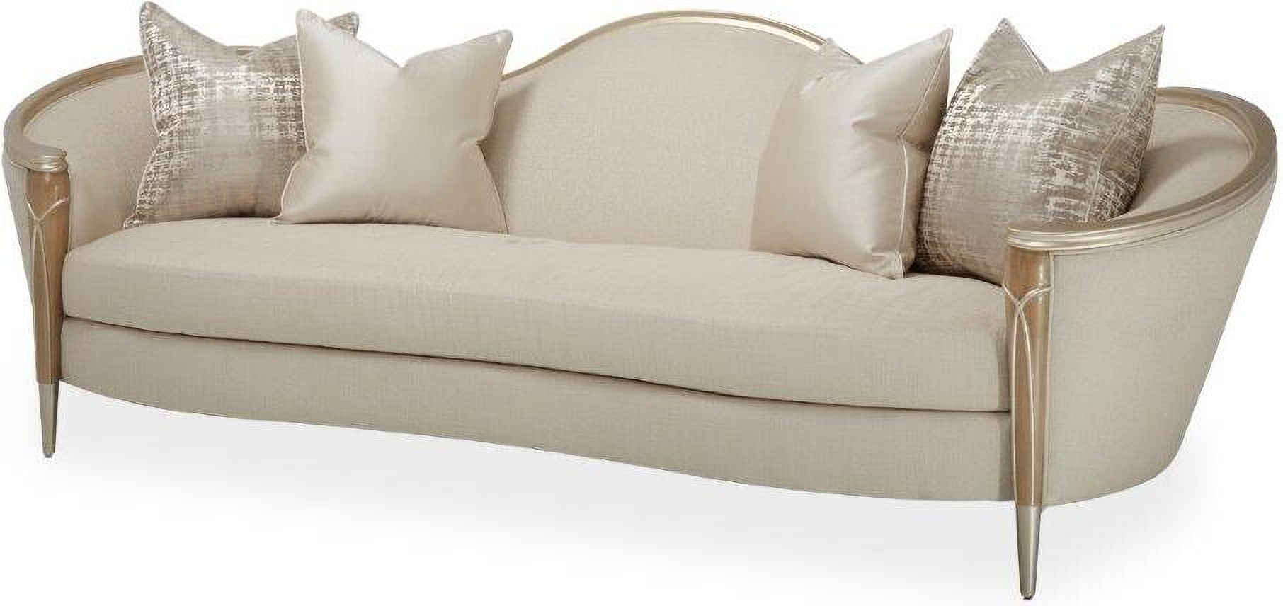 Villa Cherie Sofa In Pearl/Caramel by Michael Amini | 1StopBedrooms