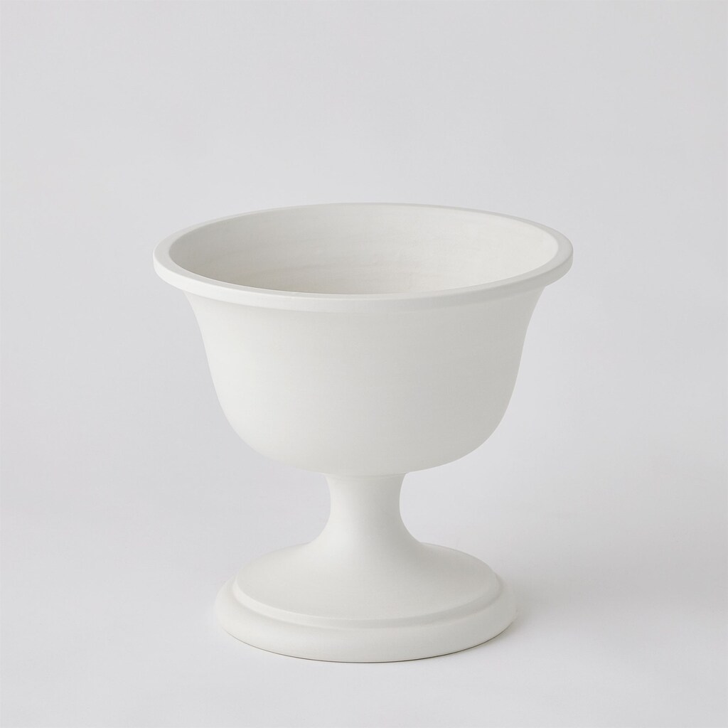 Villa Small Chalice Compote In Matte White by Global Views | 1StopBedrooms