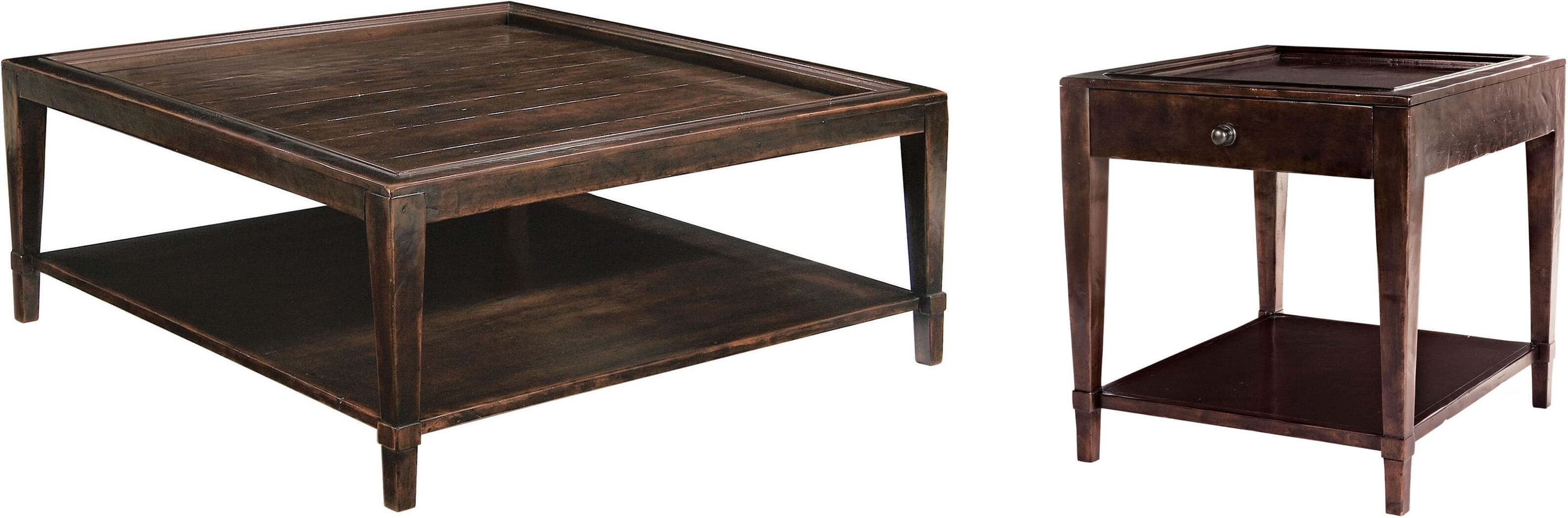 Vintage Patina Square Occasional Table Set by Bernhardt | 1StopBedrooms