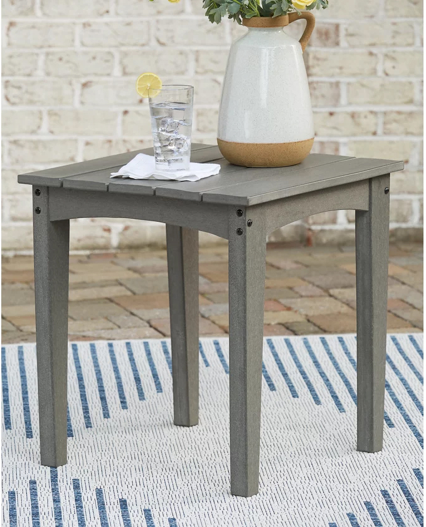 Visola Gray Square End Table by Ashley Furniture | 1StopBedrooms