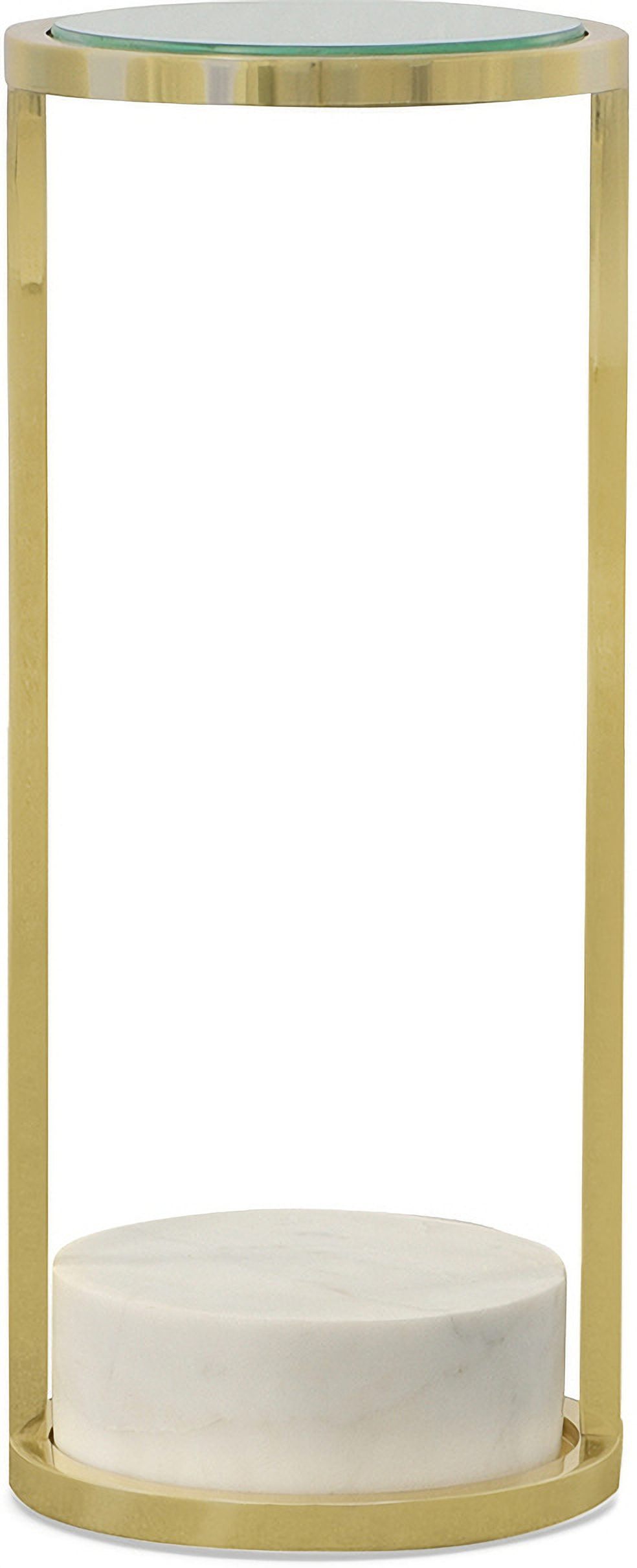 Vista Spot Table In Polished Brass by Century Furniture | 1StopBedrooms