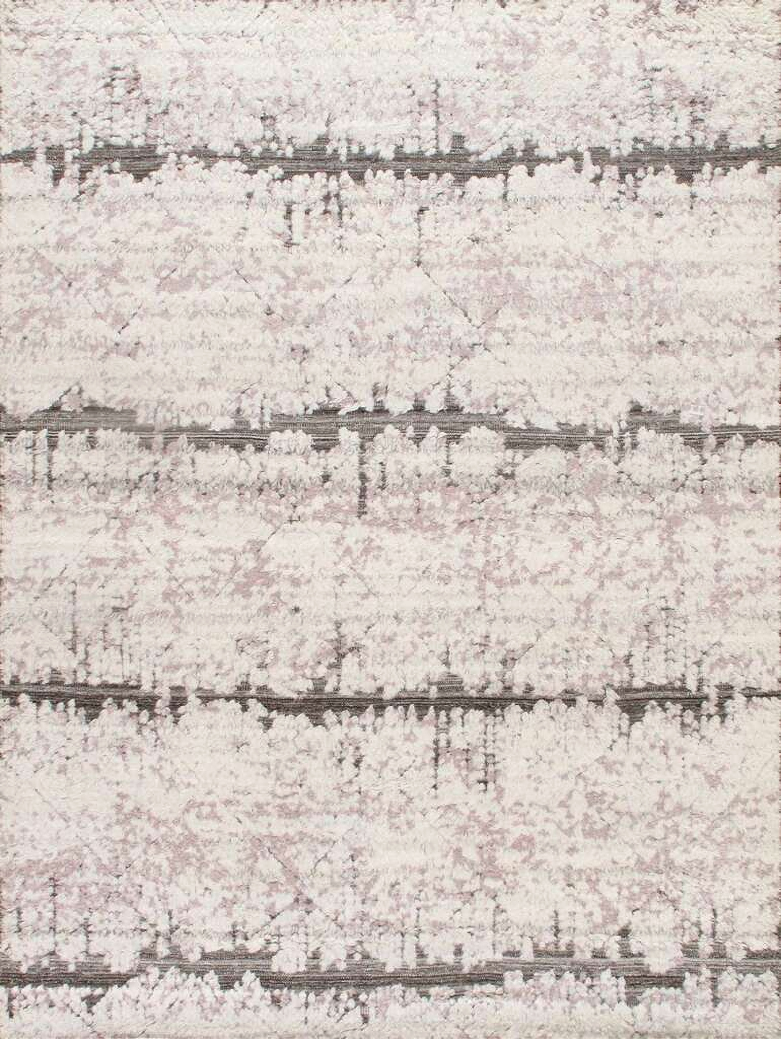 Vogue Collection Hand-Knotted Wool Area Rug- 9'11" x 13' 9" In Ivory ...