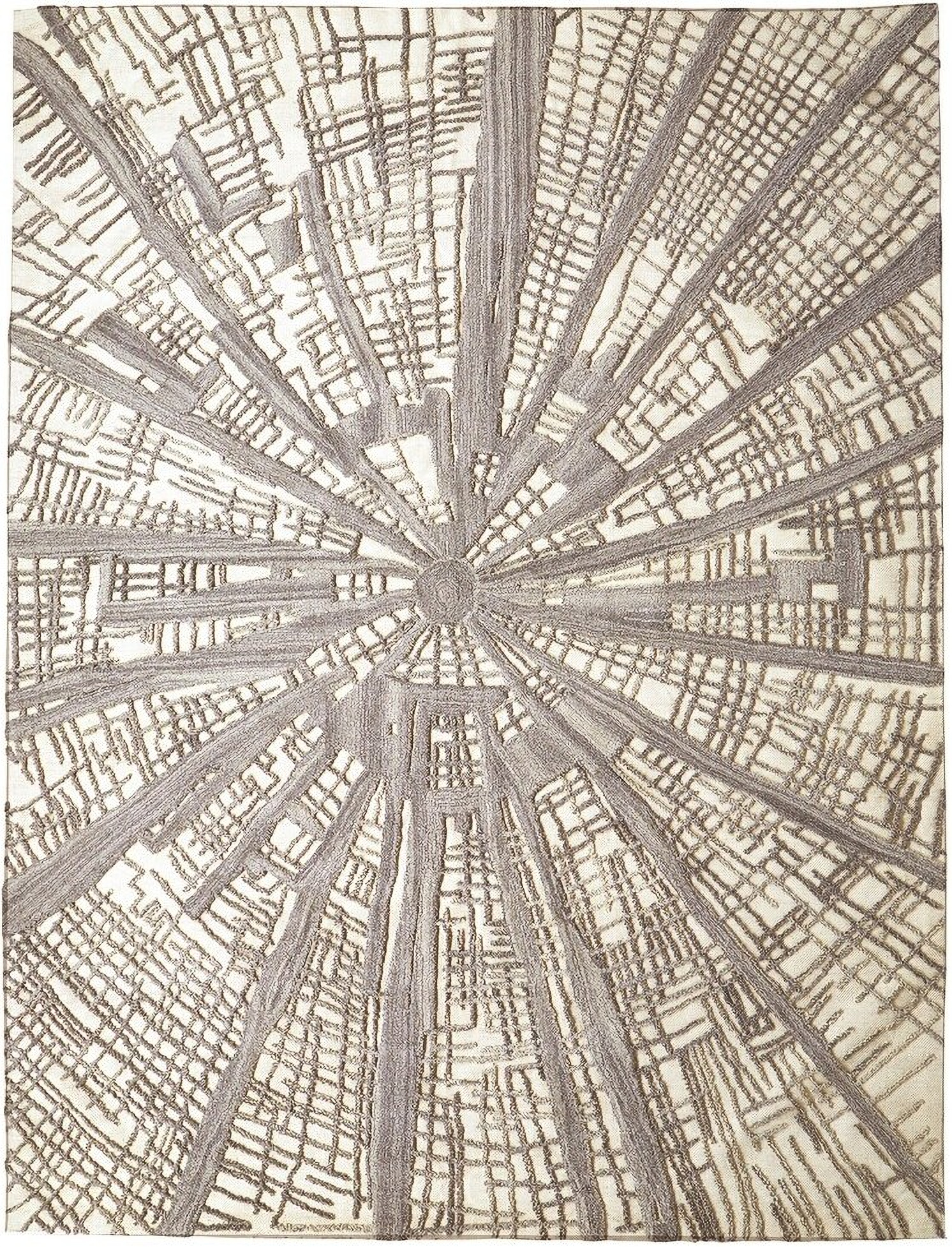 Vortex 6 x 9 Rug In Ivory And Natural And Grey by Global Views ...