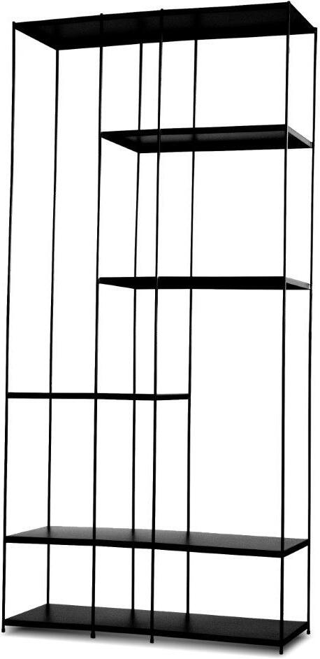 Wall Unit Etta Tall-Metal Shelves/Industrial Black Frame by Mobital ...