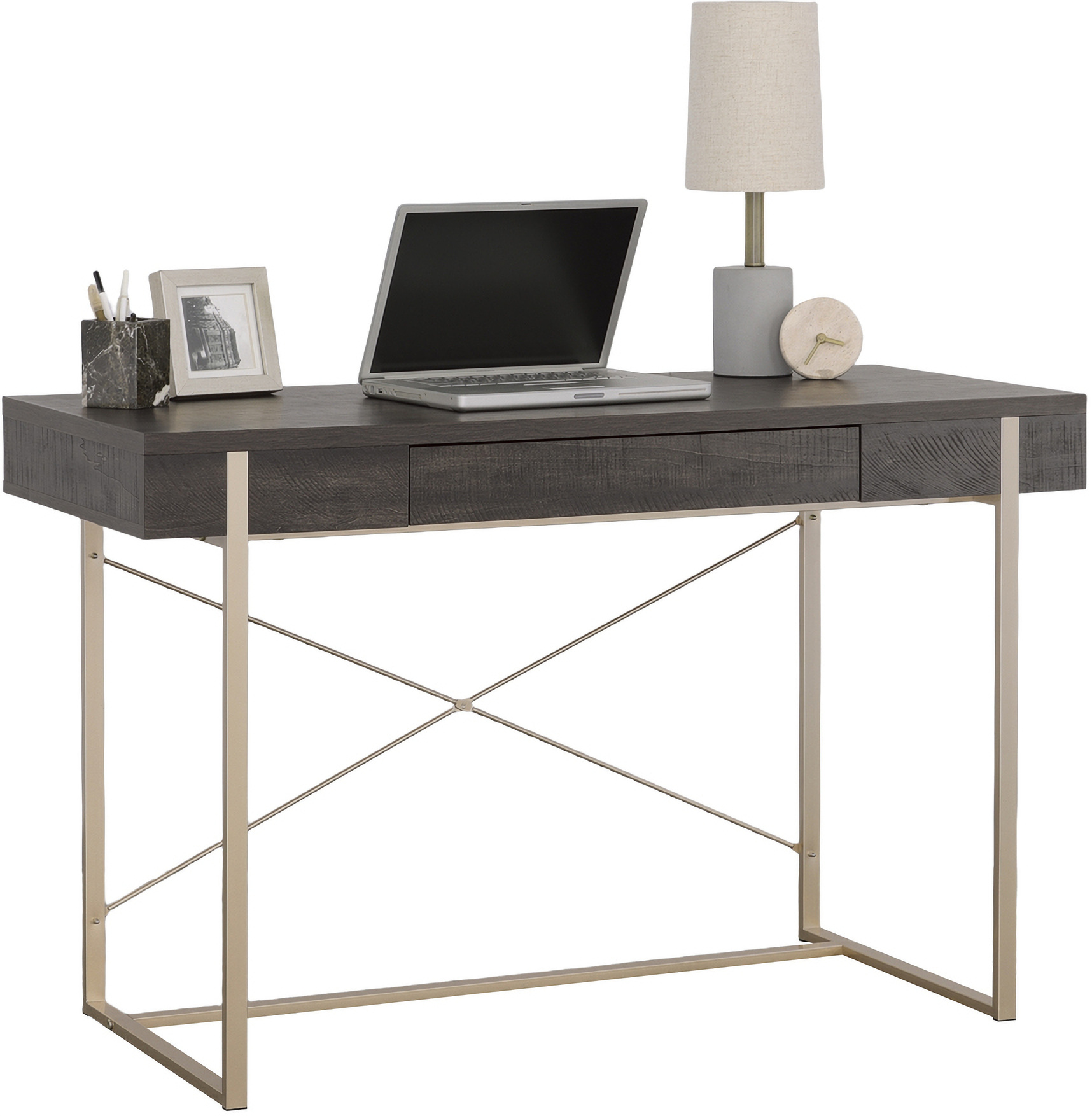 Walter Heights Writing Desk In Blade Walnut by Sauder | 1StopBedrooms Walter Heights Writing Desk In Blade Walnut by Sauder | 1StopBedrooms