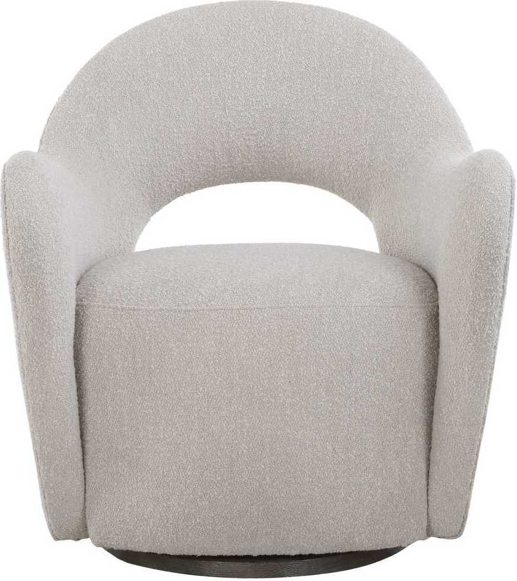 Wander Fabric Swivel Chair In Brown by Uttermost | 1StopBedrooms