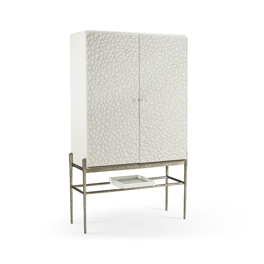 Water Pelagic Cast Metal Bar In Beige by Jonathan Charles | 1StopBedrooms