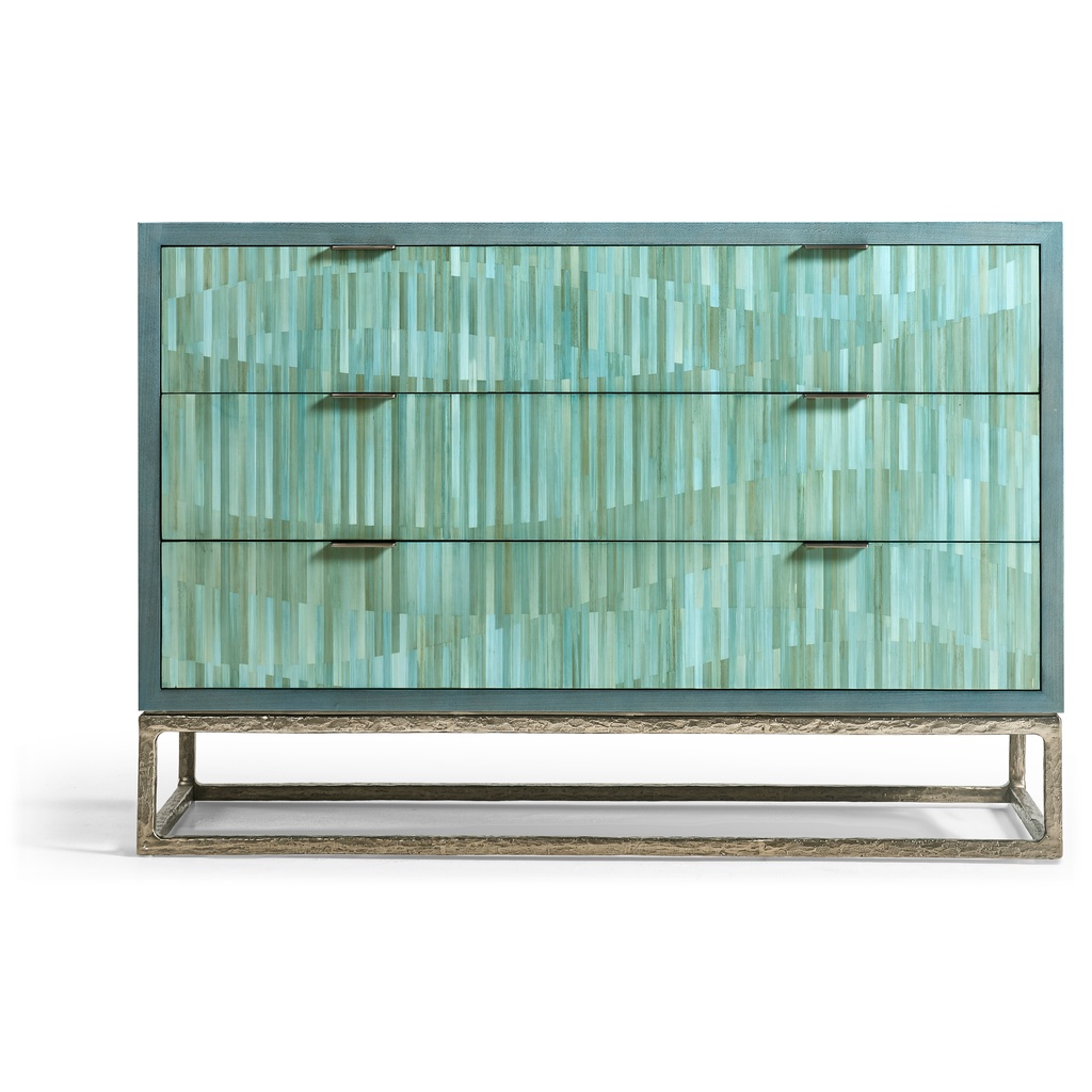 Water Seaglass Bunching Chest In Blue Straw by Jonathan Charles ...
