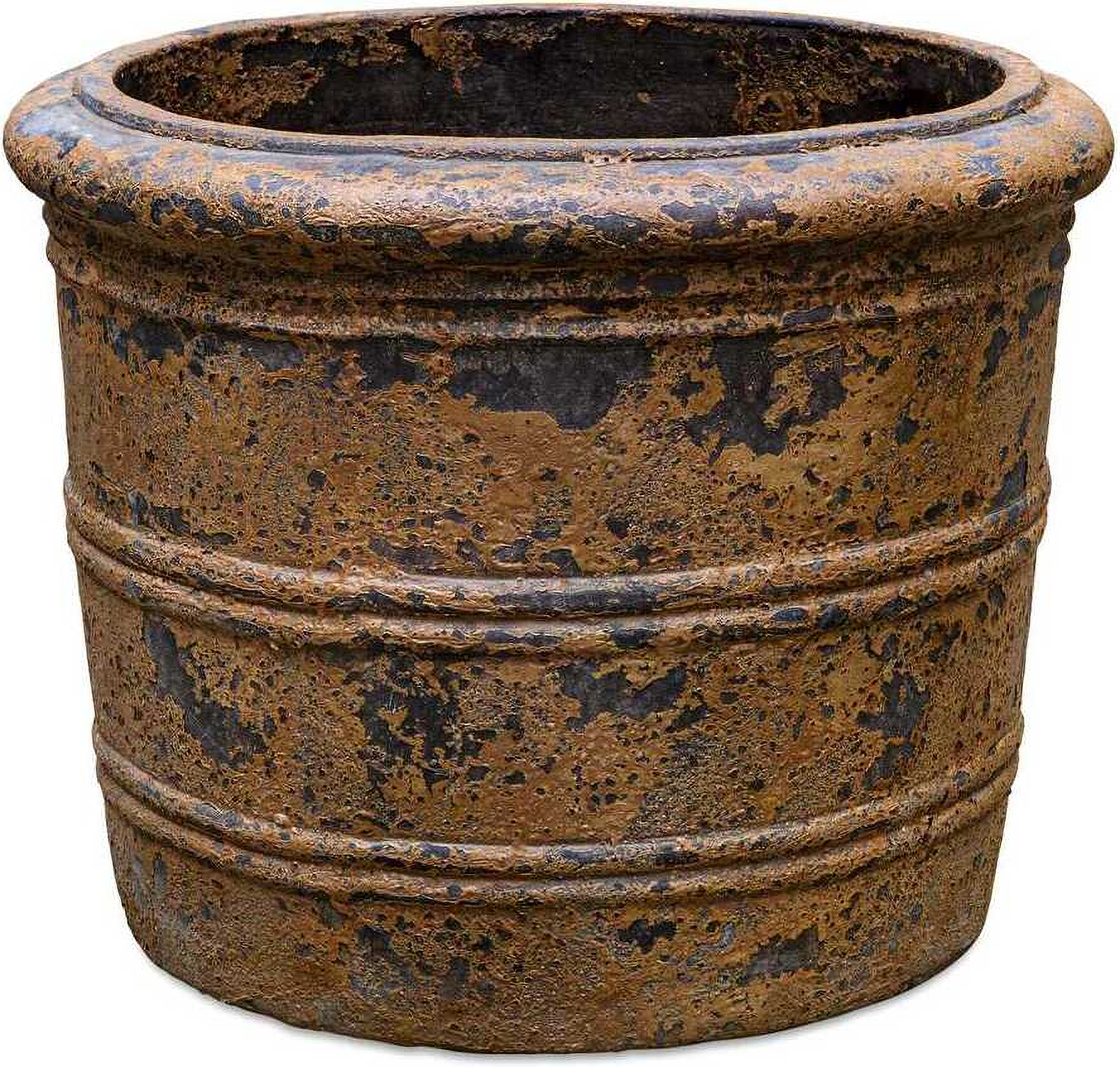 Weathered Relic Rustic Outdoor Planter In Black and Brown by Uttermost ...