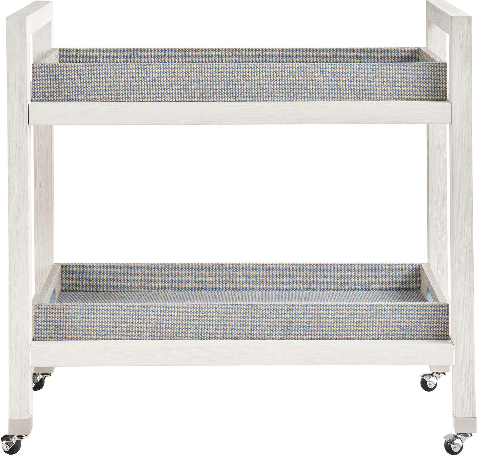 Weekender Jupiter Bar Cart In White and Blue by Universal | 1StopBedrooms