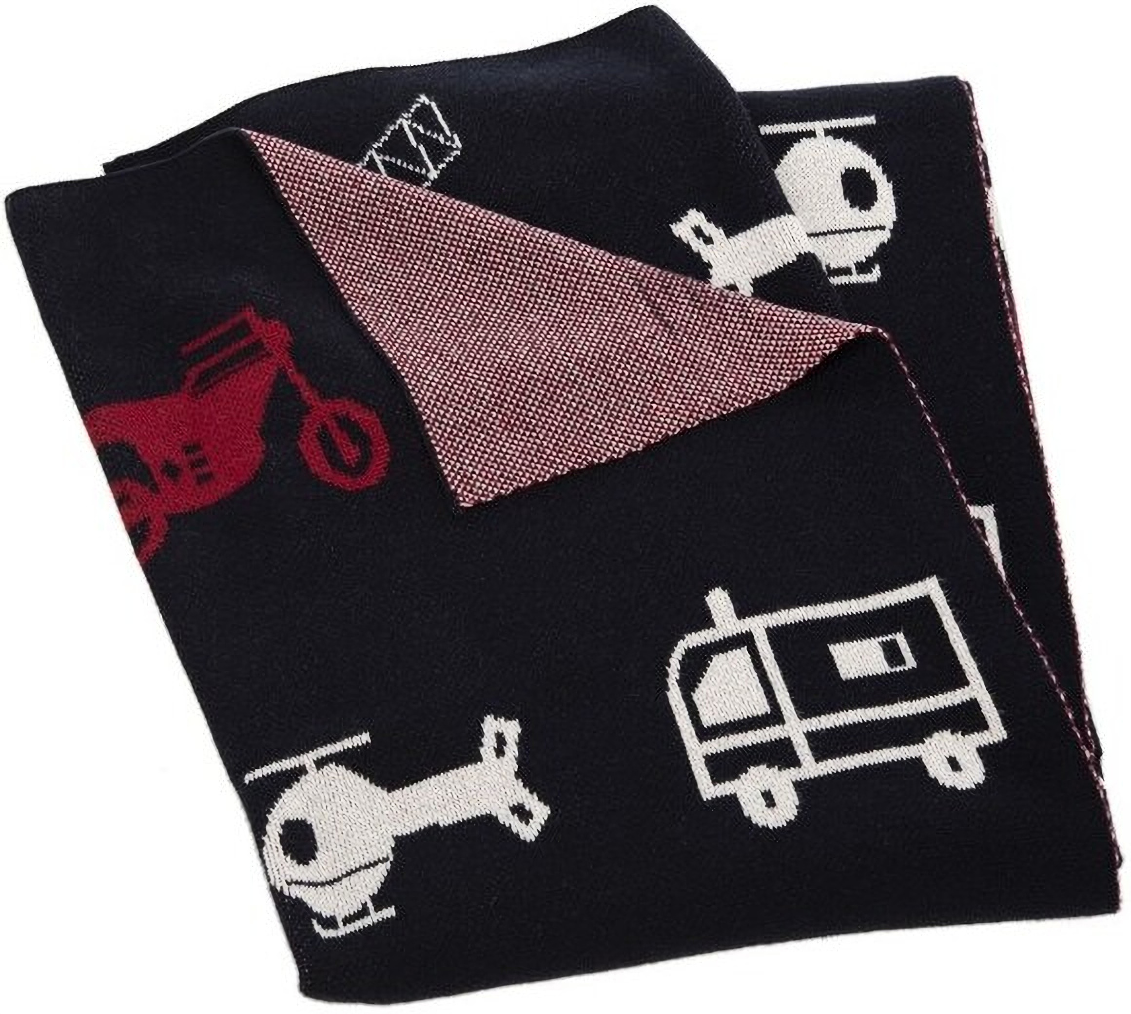 Wesley Throw in Red and Navy by Safavieh | 1StopBedrooms