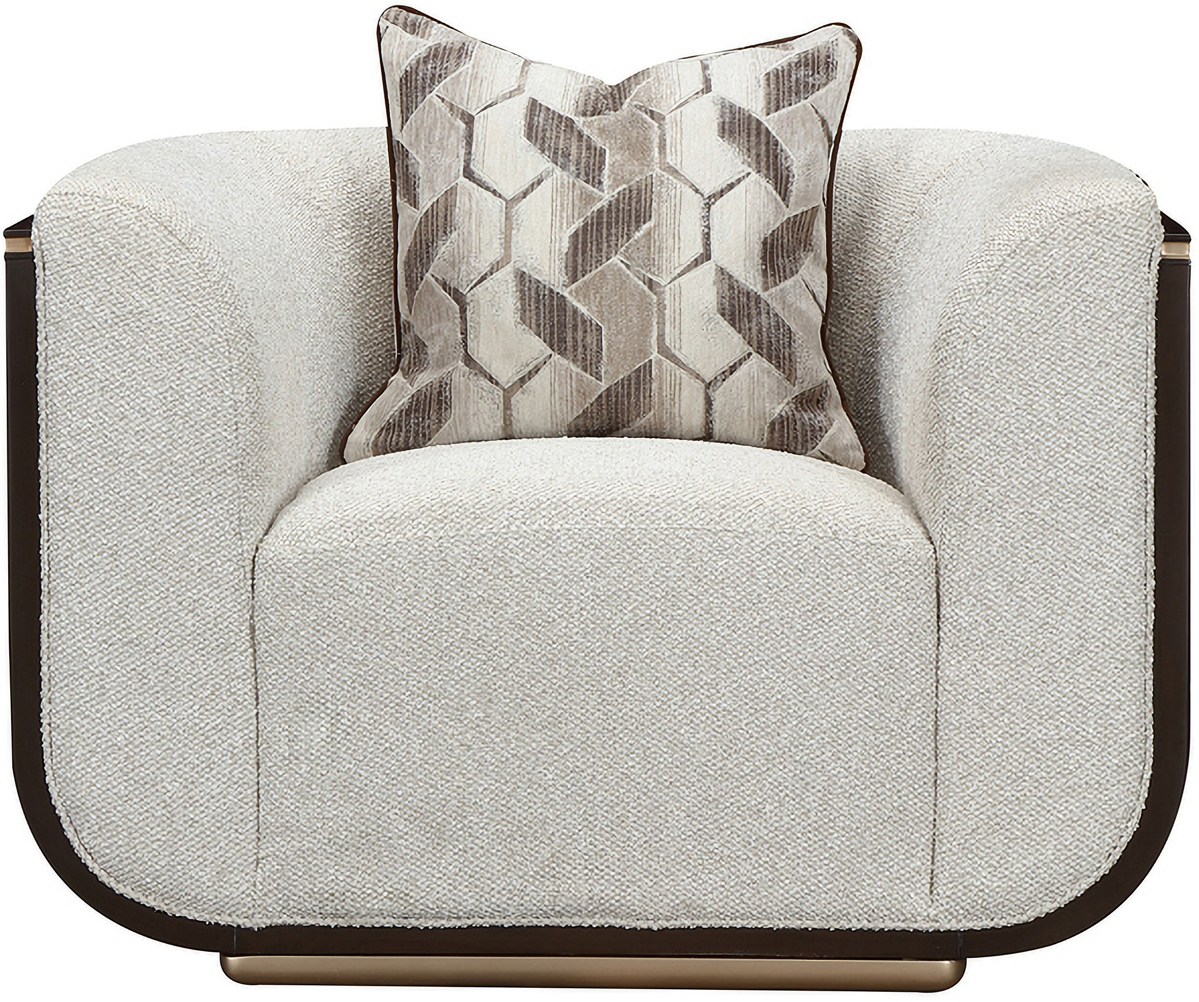 West Kensington Matching Chair In Buff and Medium Espresso by Michael Amini | 1StopBedrooms