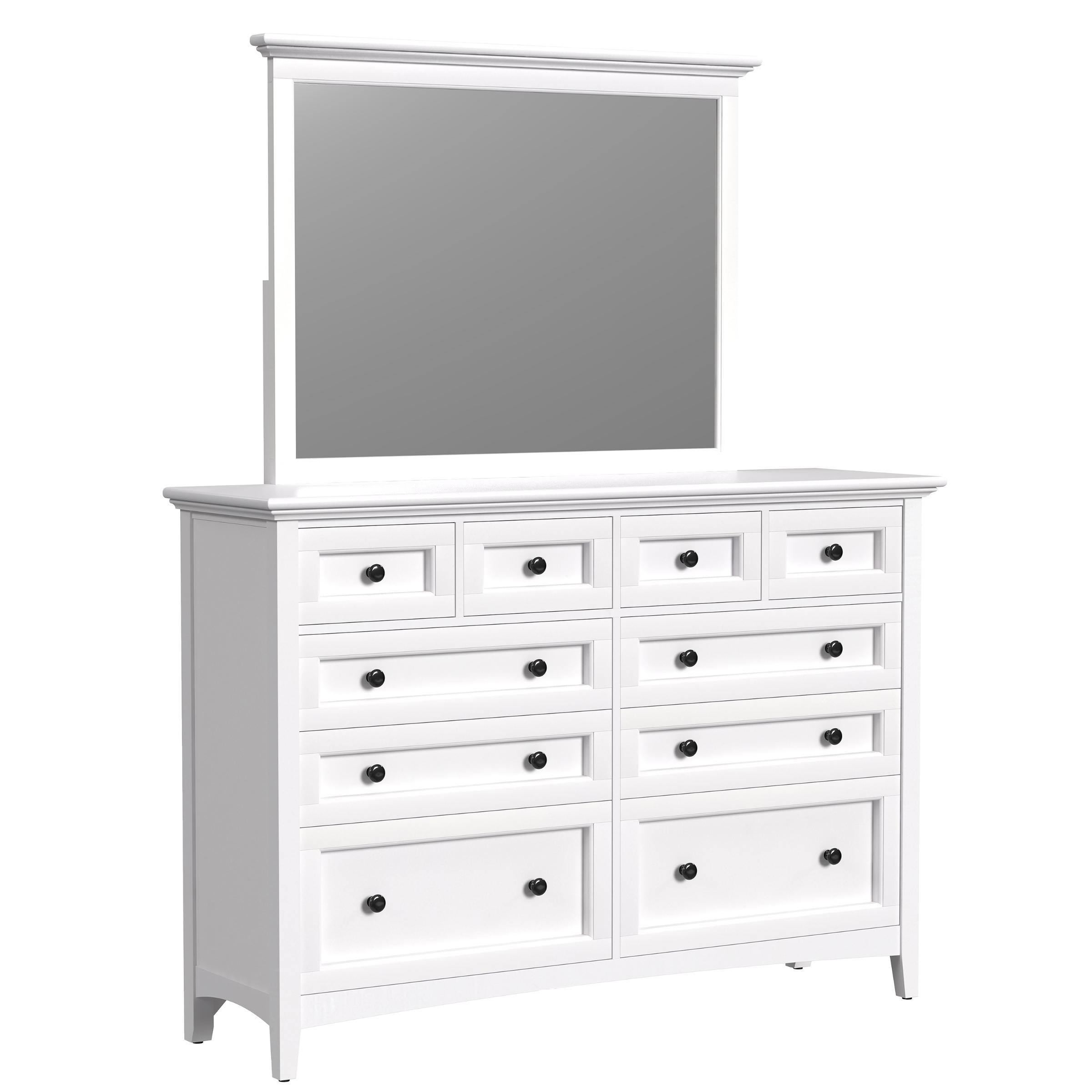 Westlake 10 Drawer Master Dresser In White by A-America | 1StopBedrooms