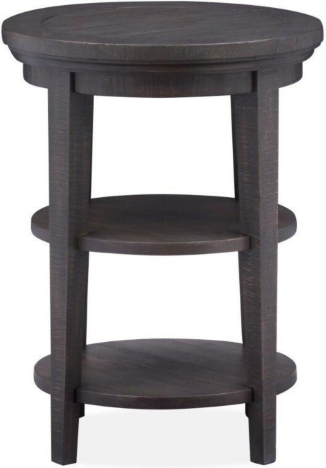 Westley Falls Graphite Round Accent Table by Magnussen | 1StopBedrooms