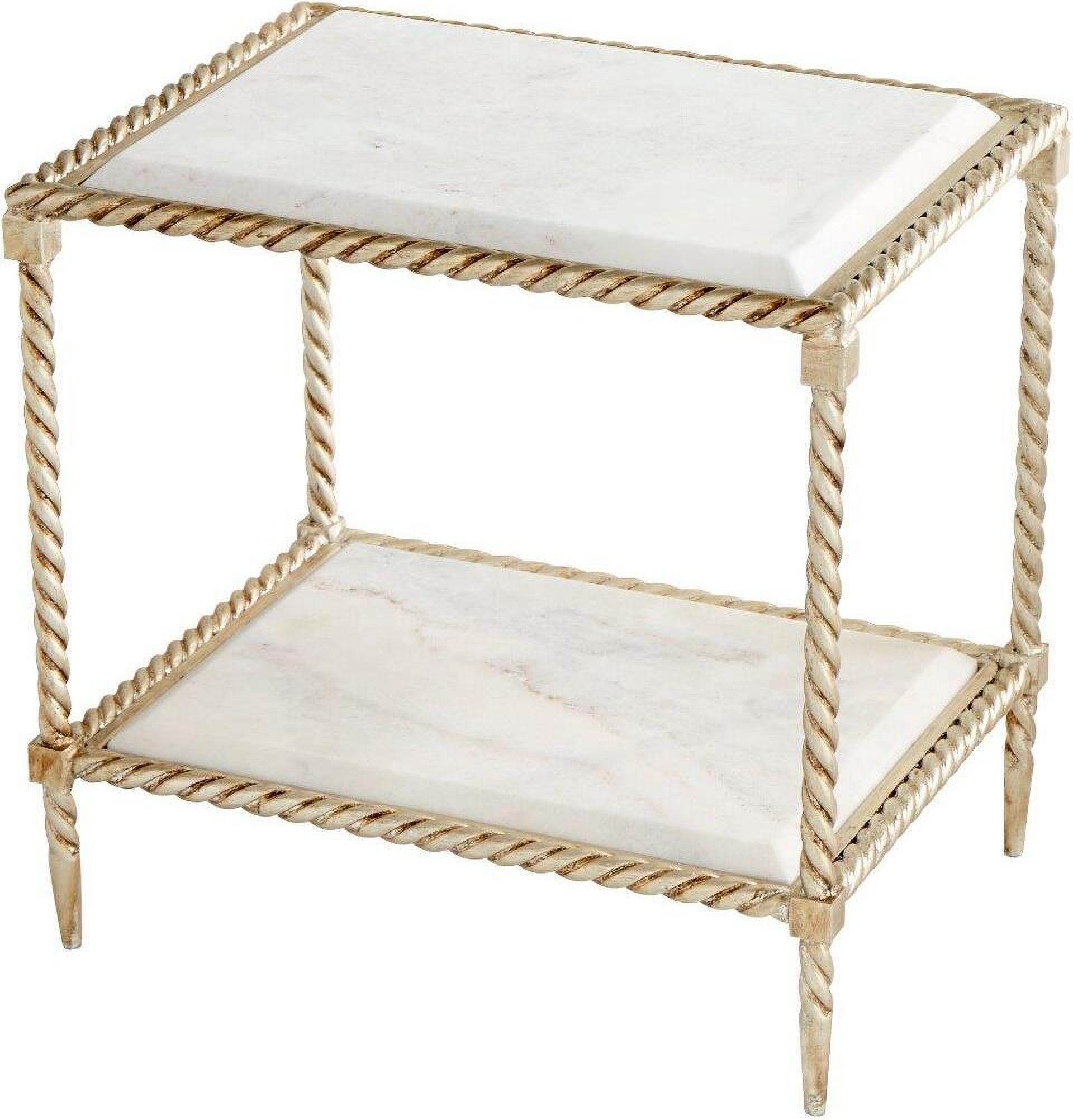 Westminster Silver Leaf Side Table by Cyan Design | 1StopBedrooms