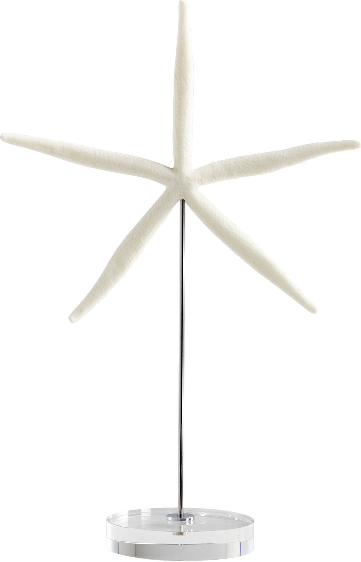 White And Polished Nickel Large Royal Sea Star Sculpture by Cyan Design ...