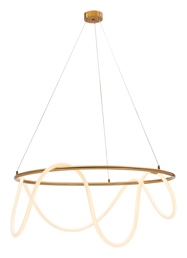Wiber Ceiling Lamp In Brass by Zuo Modern | 1StopBedrooms