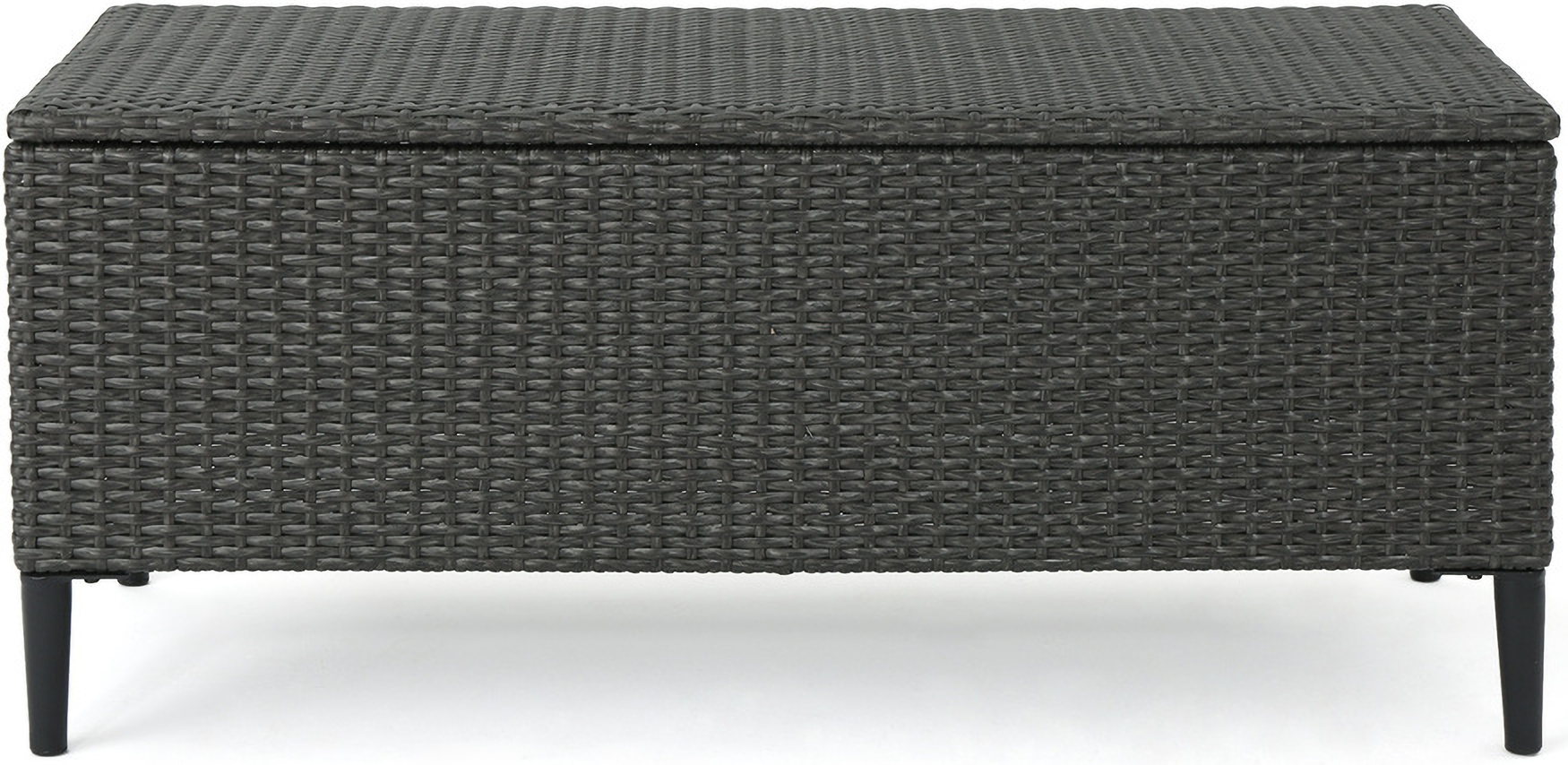 Wicker Rattan Storage Unit In Grey by Noble House | 1StopBedrooms