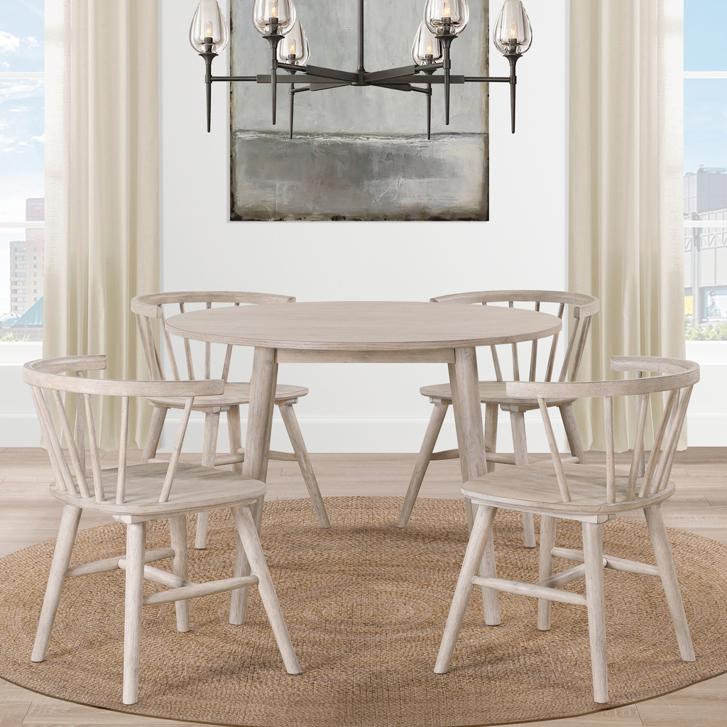 Willow Round Dining Room Set In Tan by Steve Silver | 1StopBedrooms