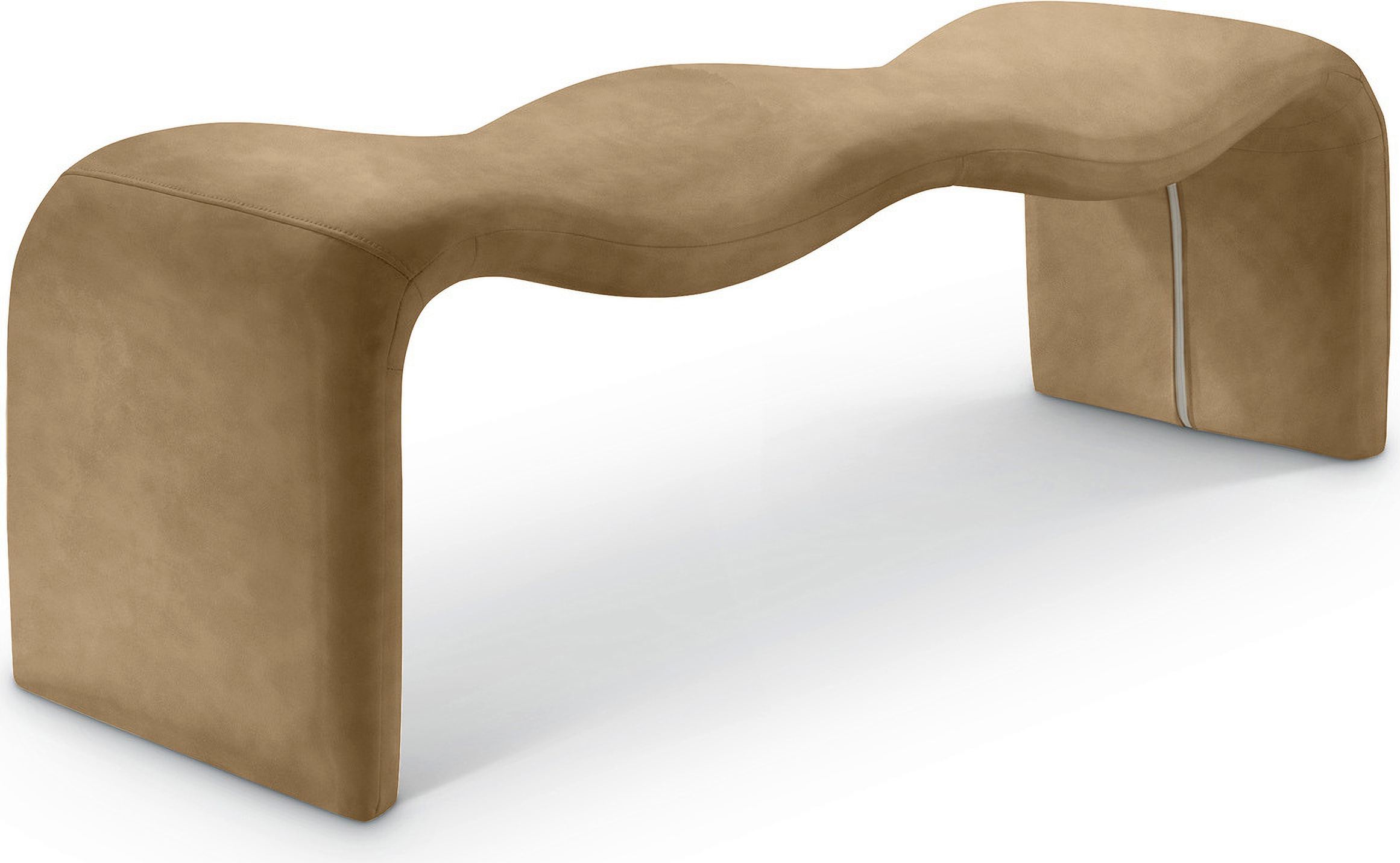 Willow Vegan Leather Bench In Tan by Meridian | 1StopBedrooms