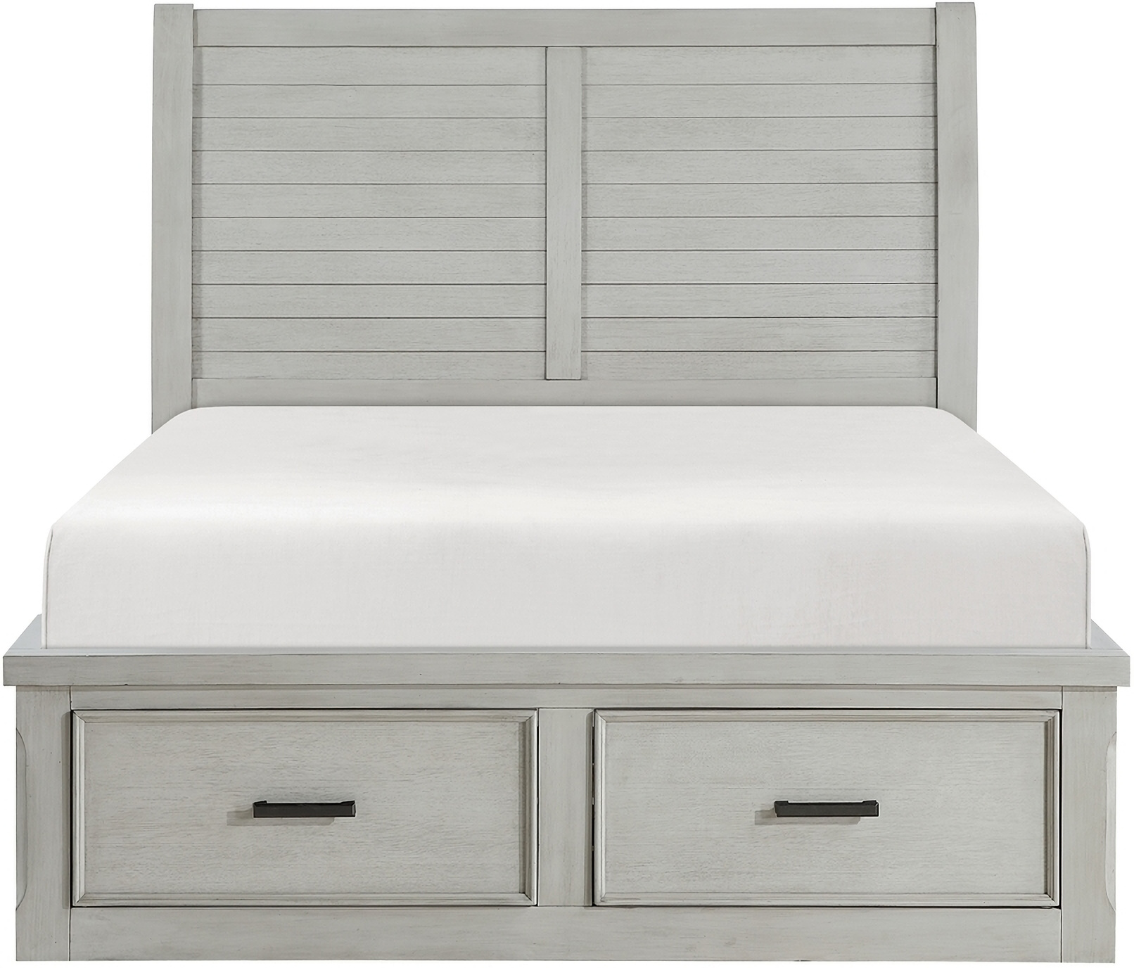Willowbrook Queen Platform Bed with Storage Footboard and Side Rails In ...