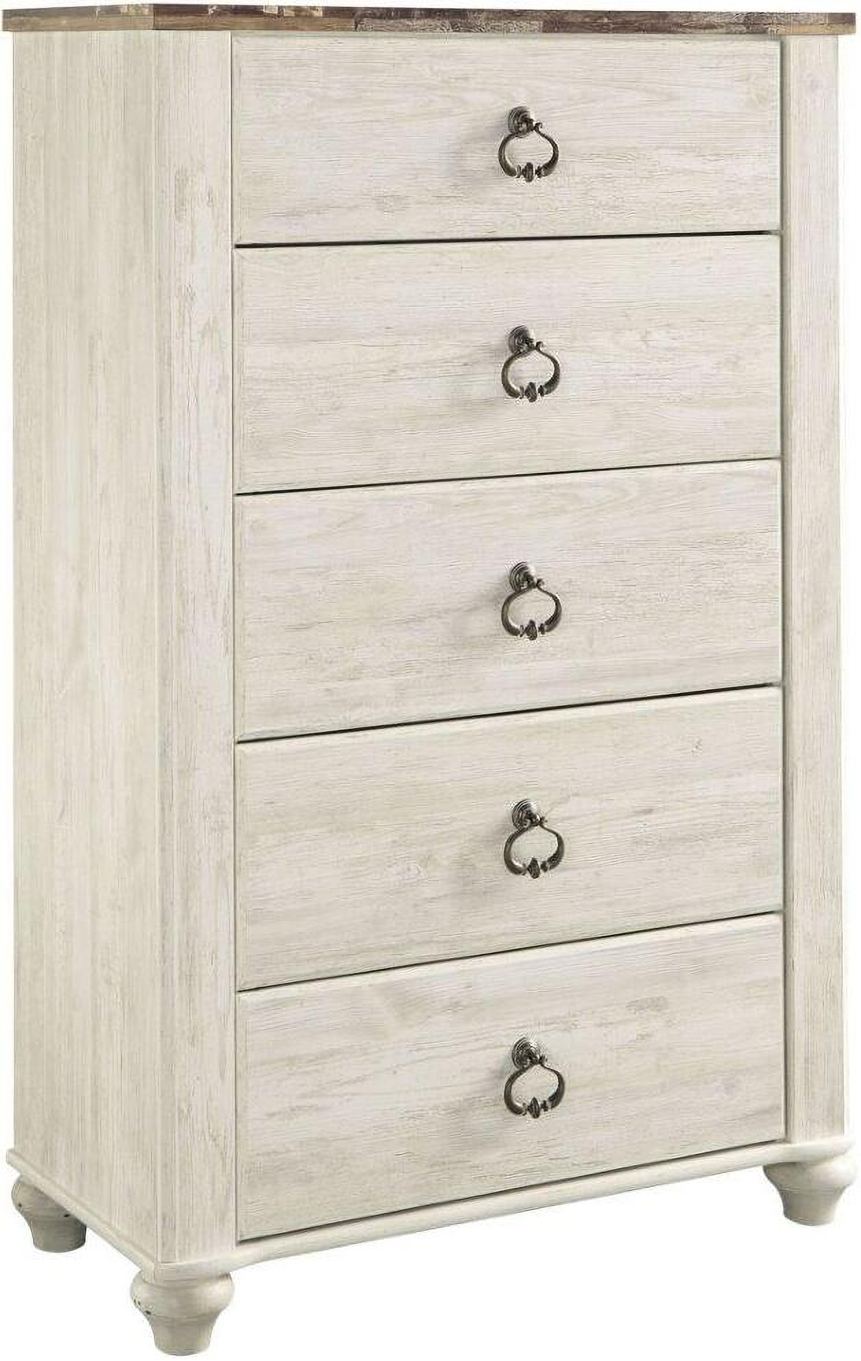 Willowton Two-tone 5 Drawer Chest by Ashley Furniture | 1StopBedrooms