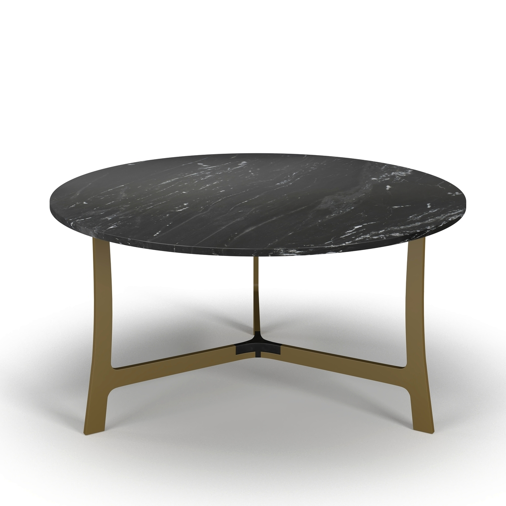 Wilma Marble Coffee Table In Gold and Black by Aeon | 1StopBedrooms
