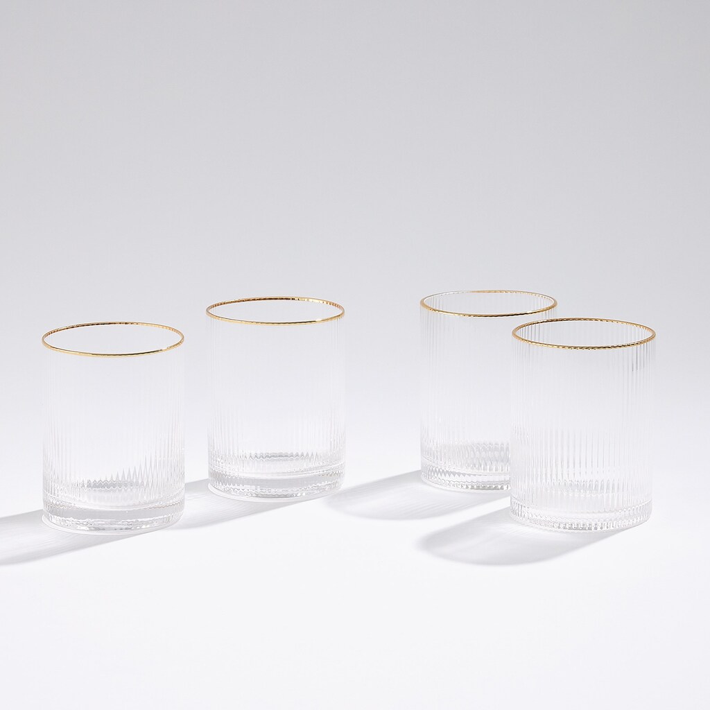 Winston DOF Glasses Set of 4 In Clear by Global Views | 1StopBedrooms