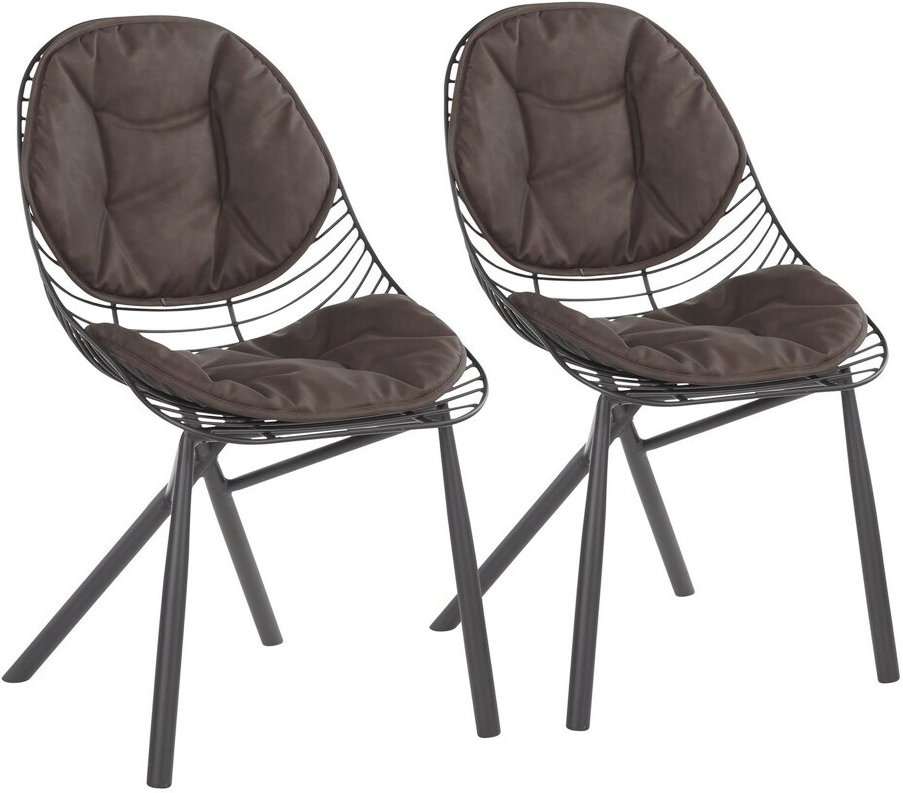 Wired Chair Set of 2 In Espresso by Lumisource | 1StopBedrooms