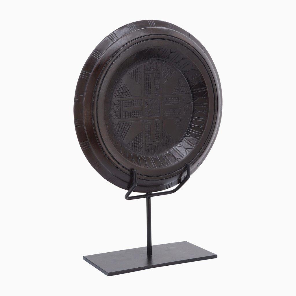 Wood 21 Inch Aztec Table Accent In Brown by Sagebrook | 1StopBedrooms