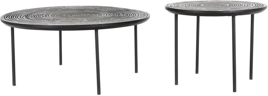 Woodland Black Nesting Tables Set Of 2 - 1StopBedrooms